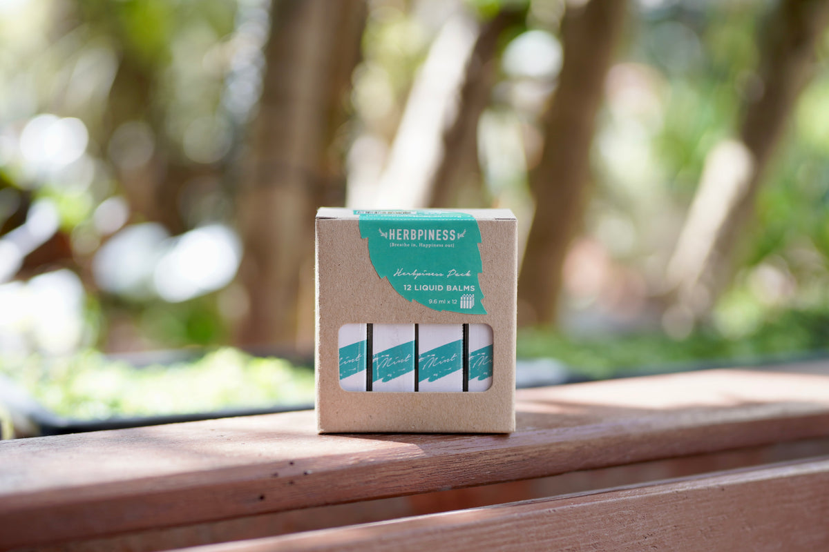 PACK SET : 12 Liquid balms – Herbpiness